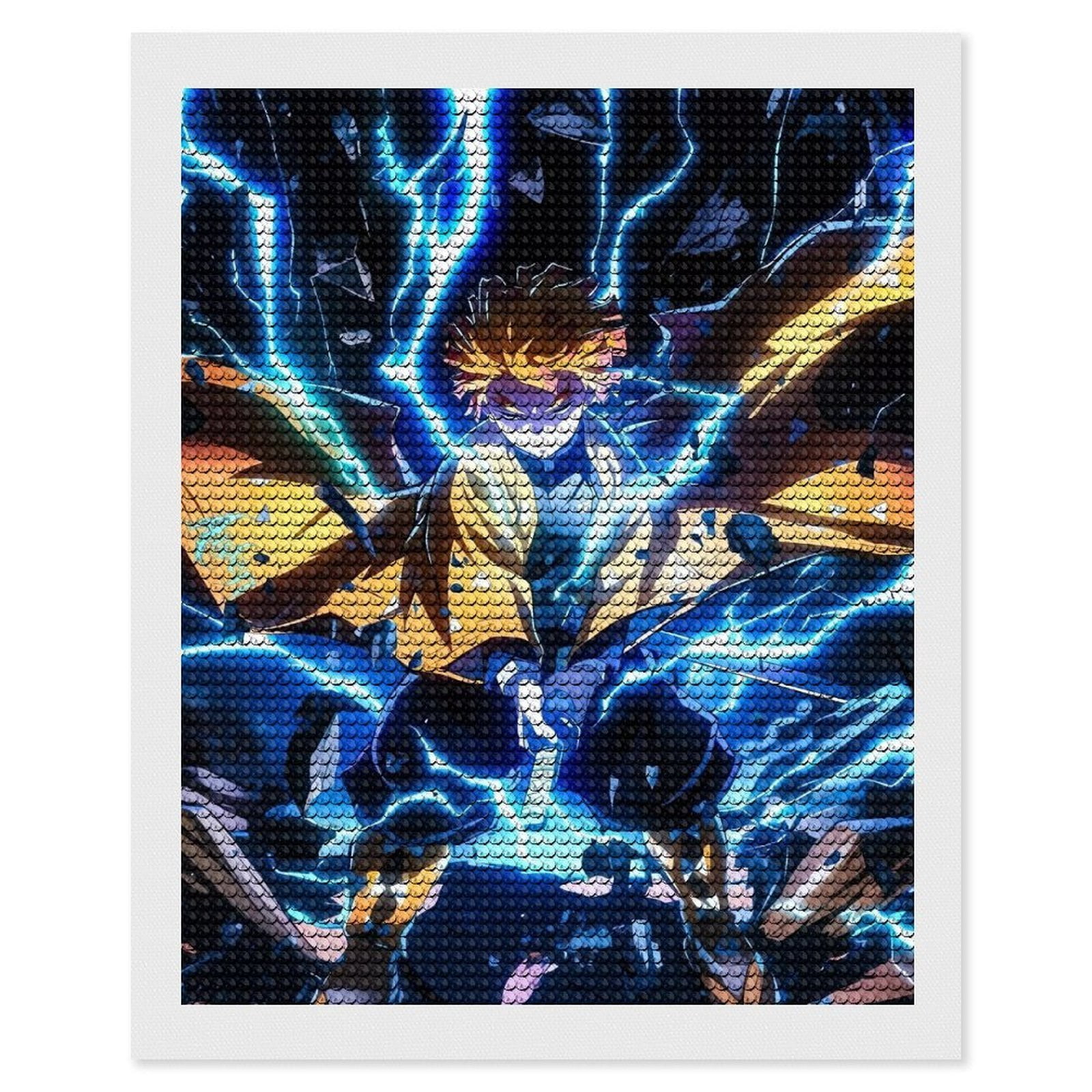 Demon Slayer Zenitsu Agatsuma Diamond Art Kits for Adults 5D Diamond ...