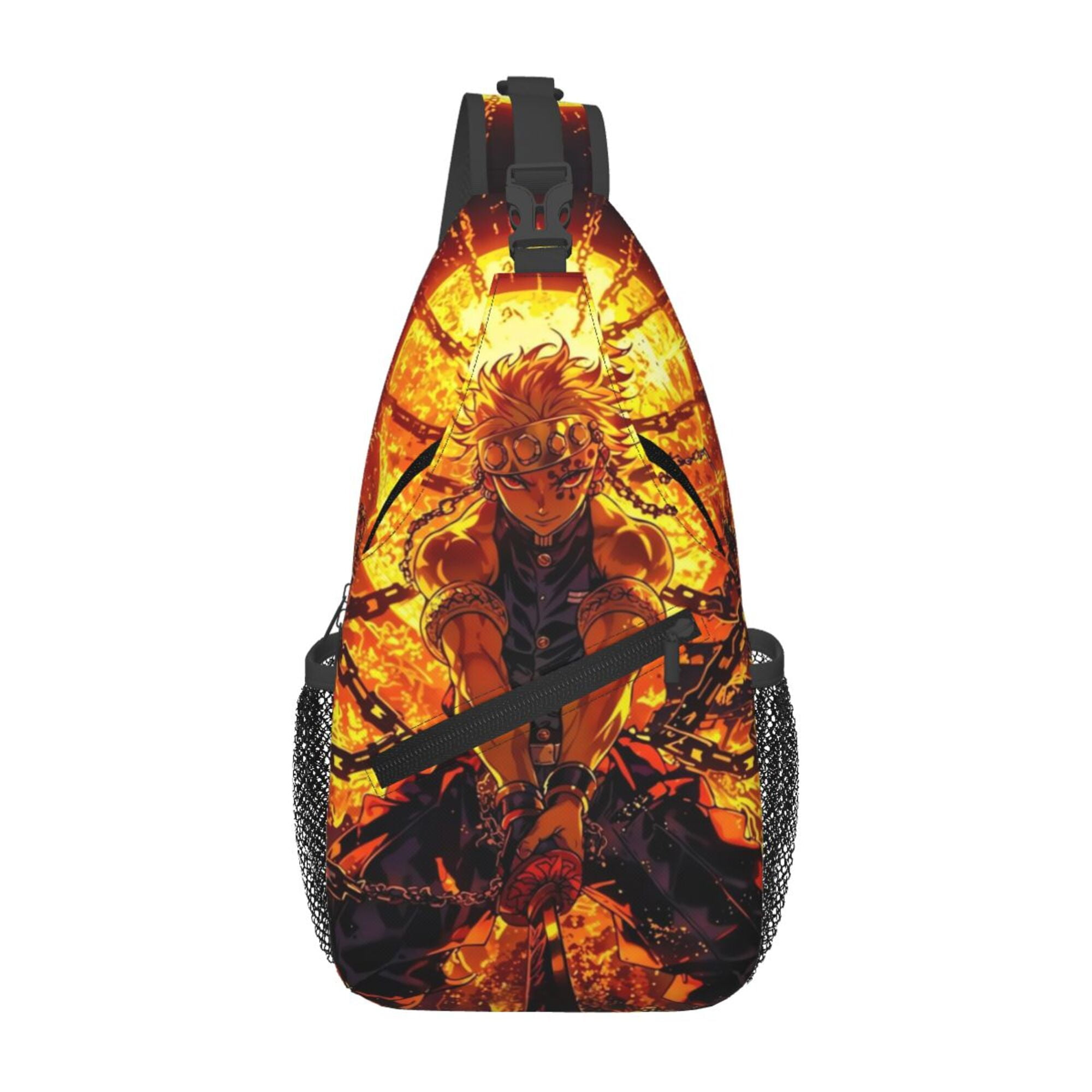Demon Slayer Zenitsu Agatsuma Sling Bag Crossbody Sling Backpack Chest ...