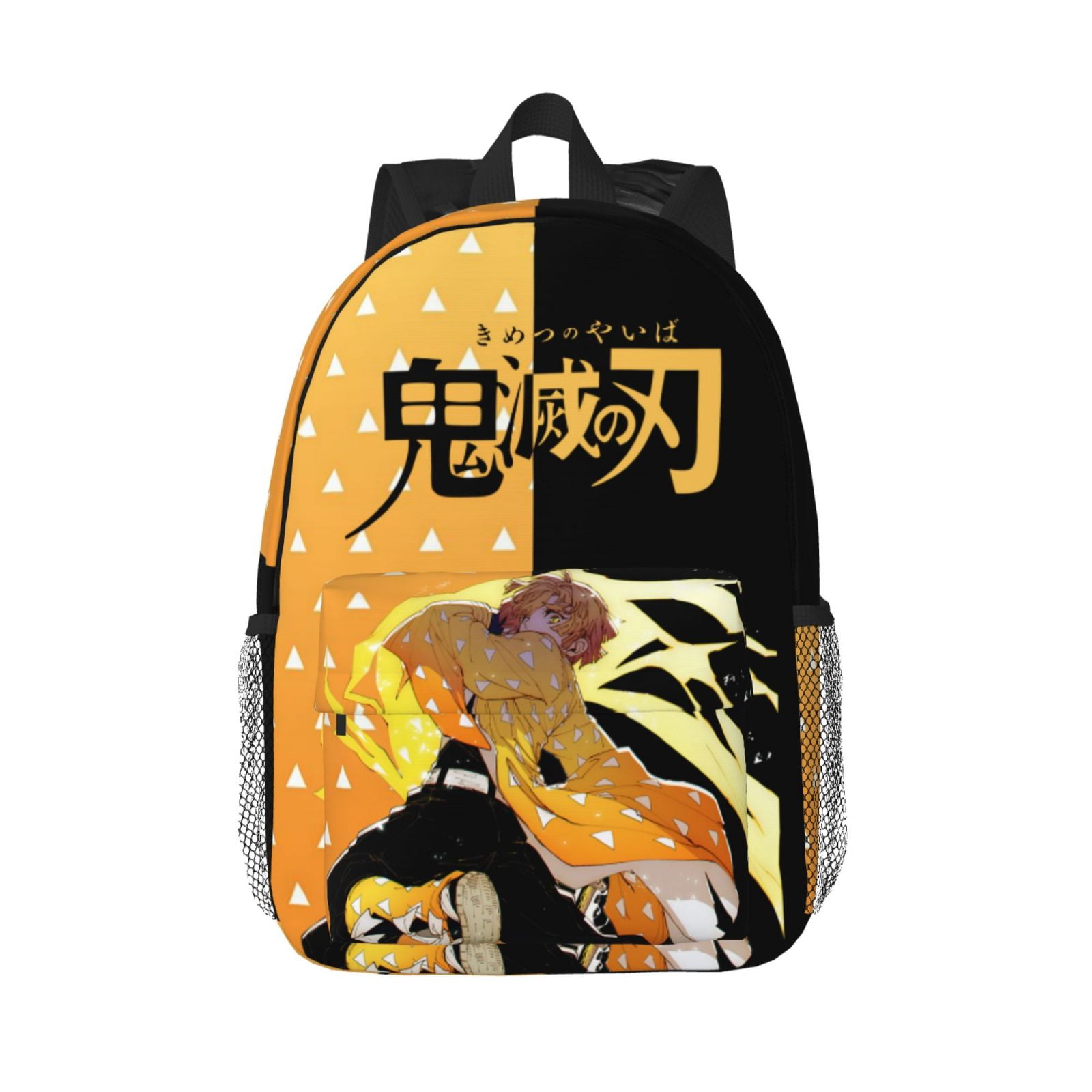 Demon Slayer Zenitsu Backpacks Cartoon Prints Large Capacity Laptop ...