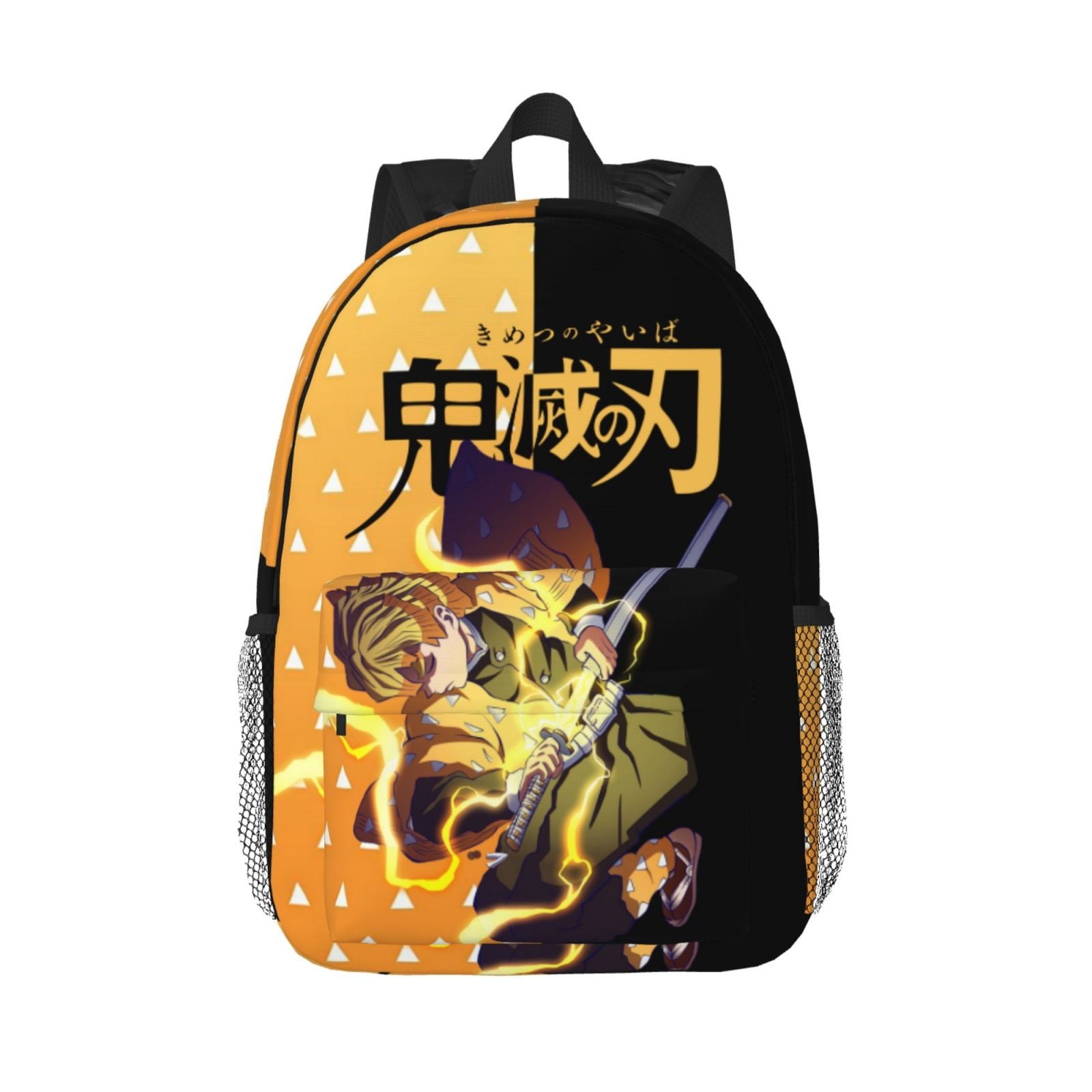 Demon Slayer Zenitsu Backpac Large Capacity Laptop Bags Lightweight ...