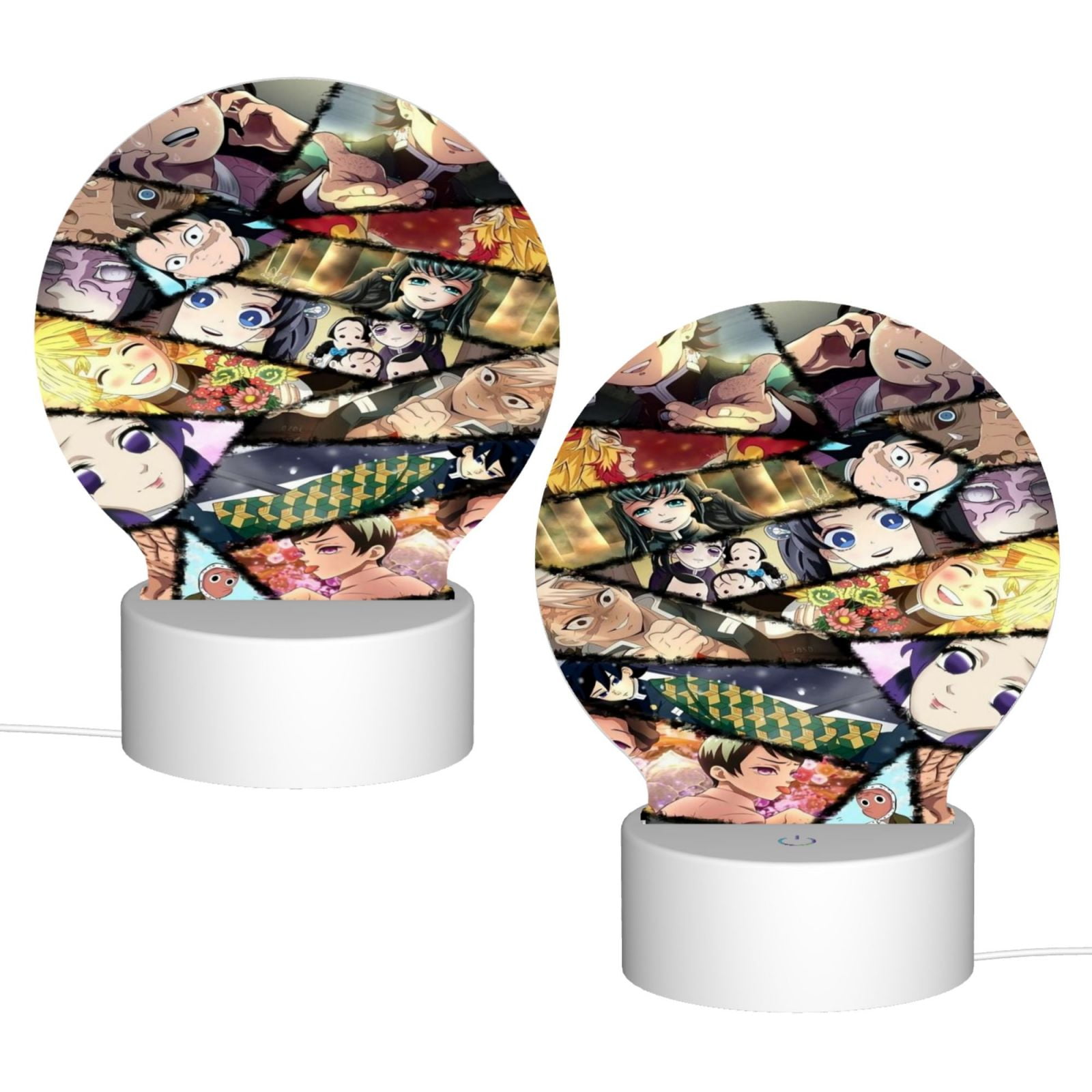 Demon Slayer anime round acrylic night light is suitable for rooms ...