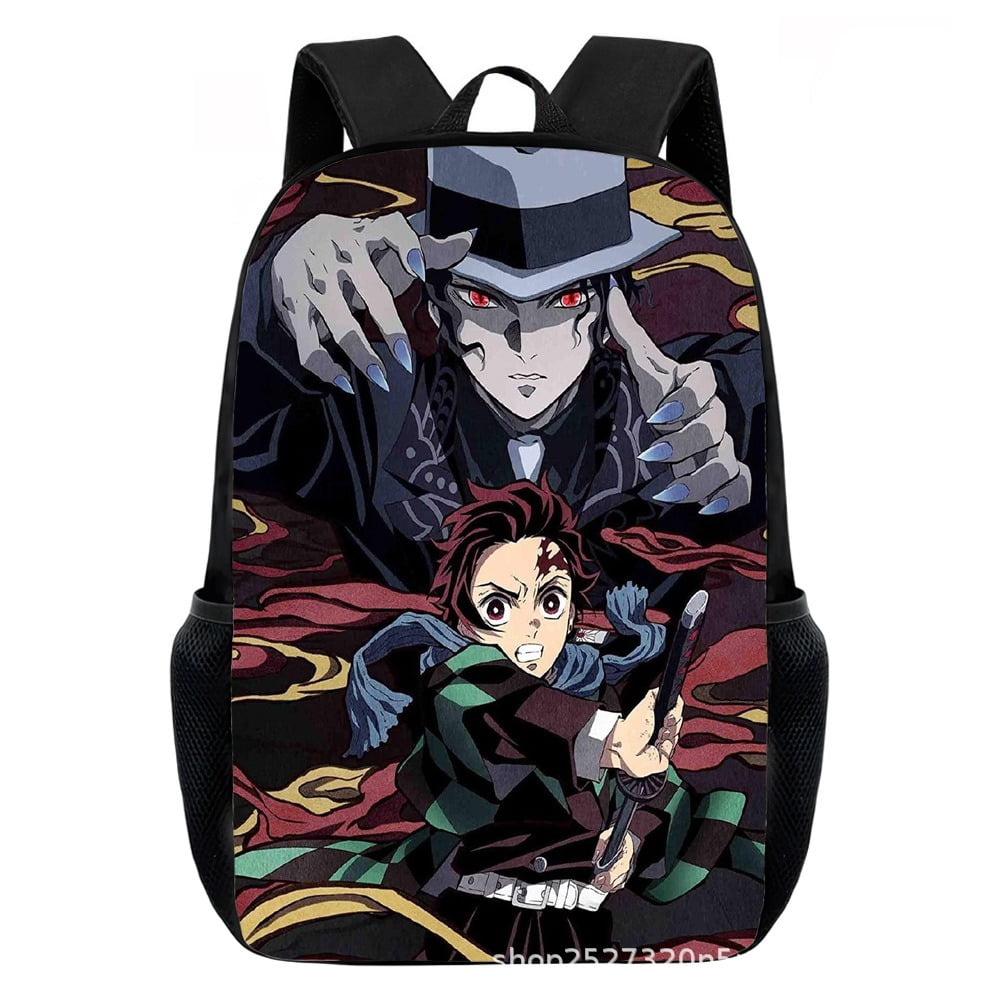 Demon Slayer anime schoolbag USB large-capacity student back support ...