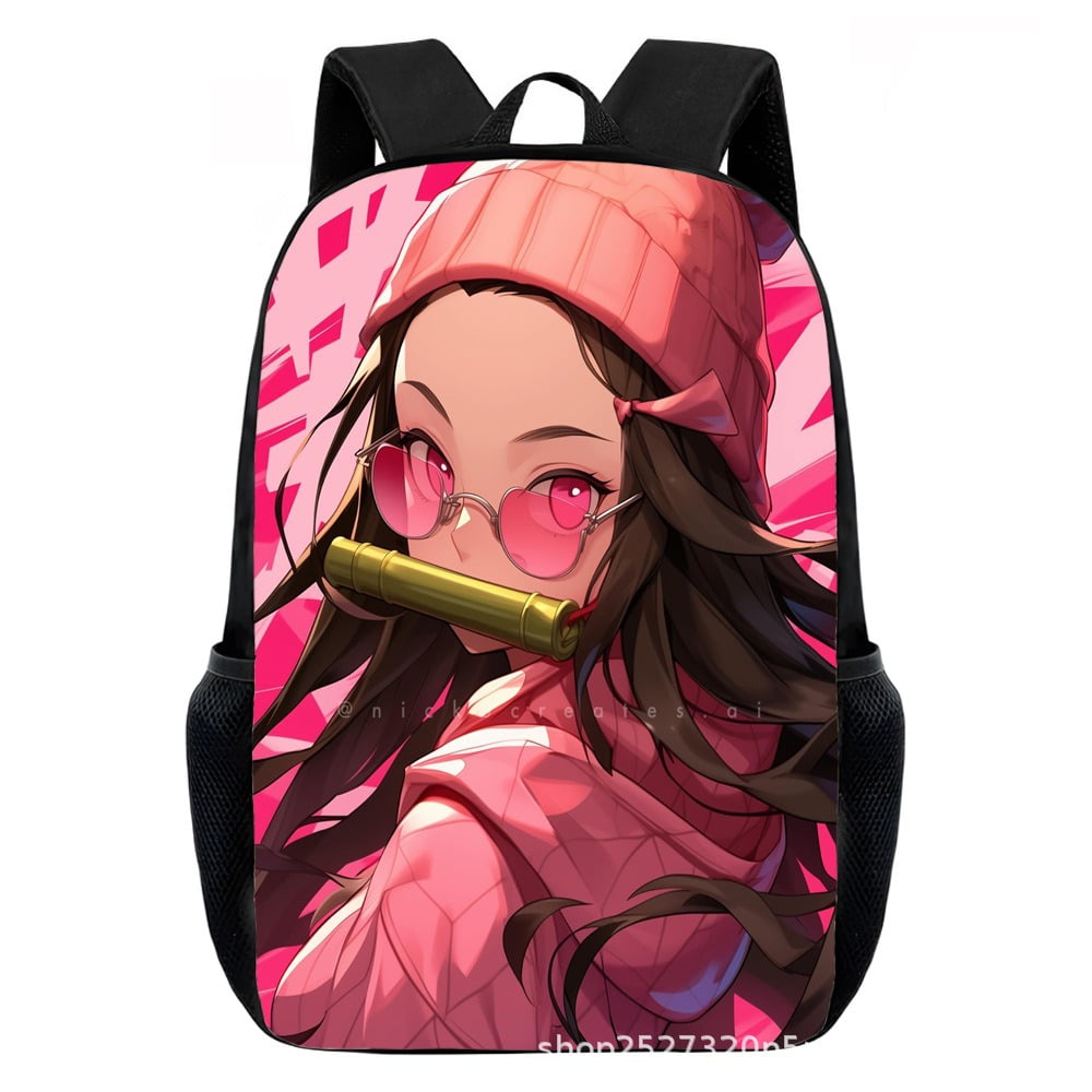 Demon Slayer anime schoolbag USB large-capacity student back support ...