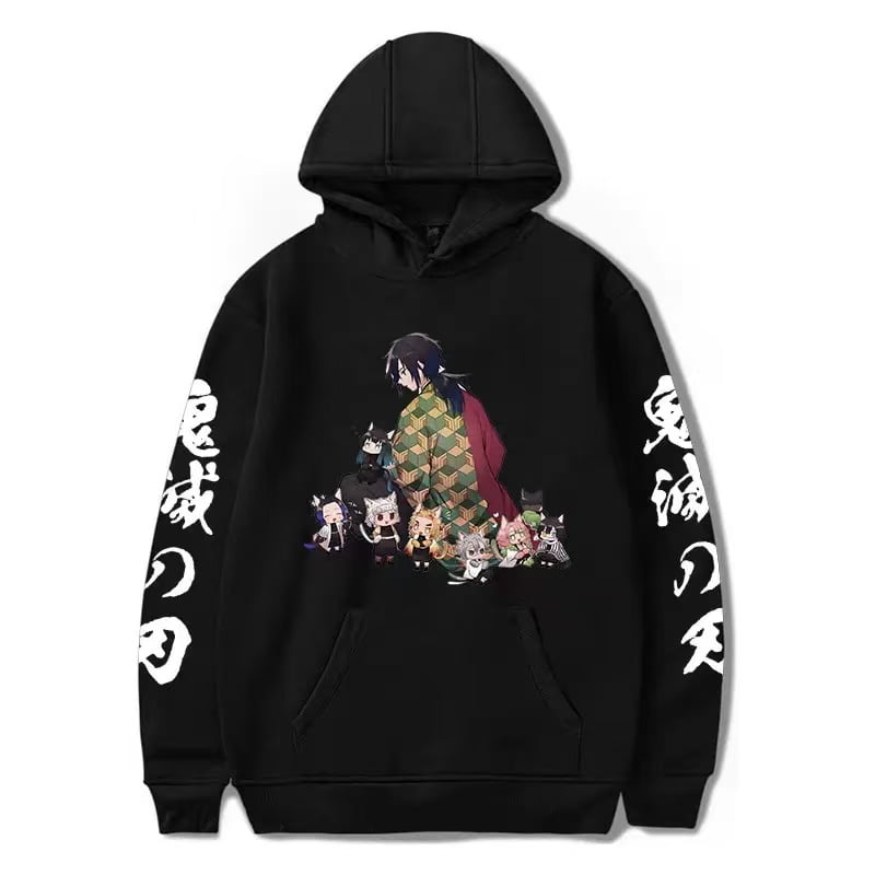 Demon Slayer cool and flashy street style Versatile HoodieCasual ...