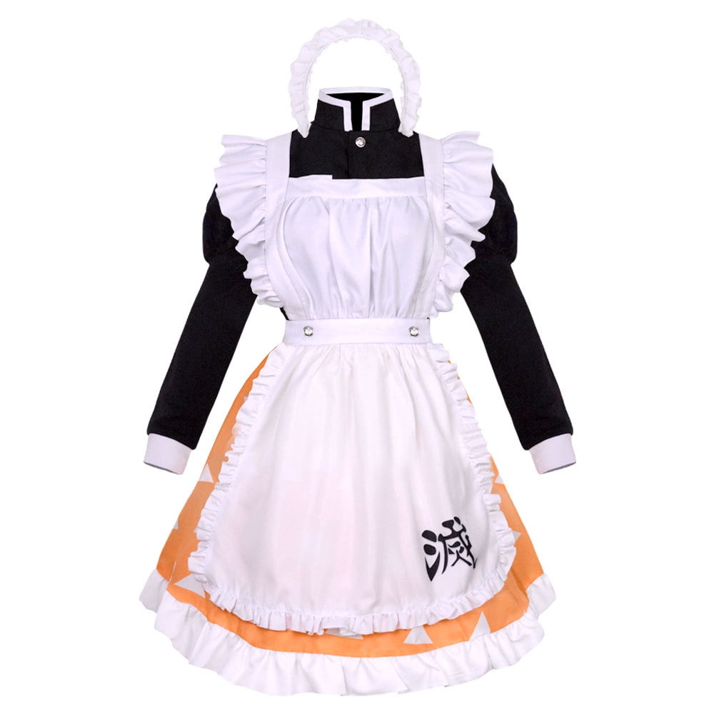 Demon Slayer cosplay maid skirt Halloween role-playing kimono - Walmart.com