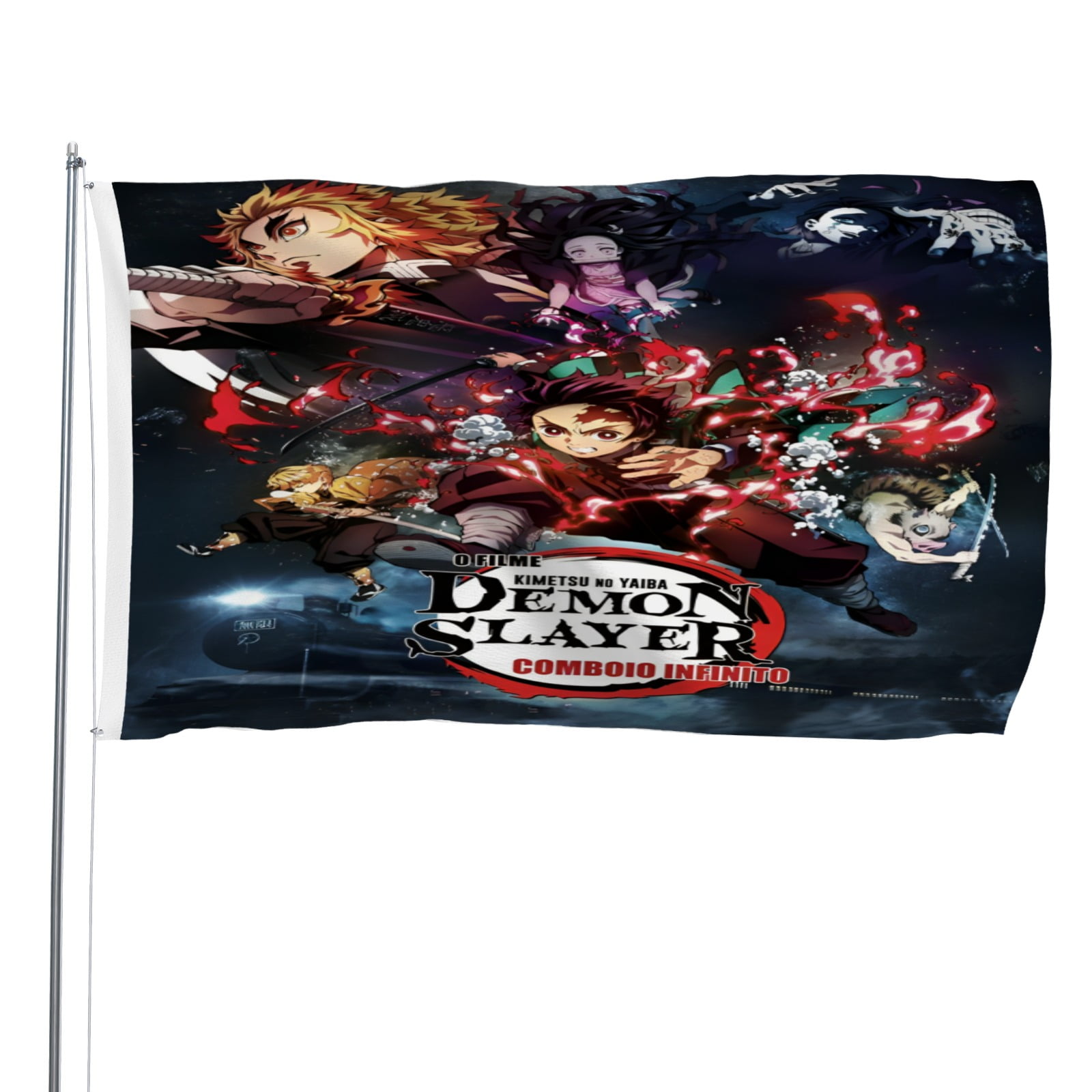 Demon Slayer flag perfect for outdoor decoration, can be hung indoors ...