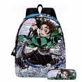 Demon Slayer print backpack, cartoon Nezuko Kamado anime backpack ...