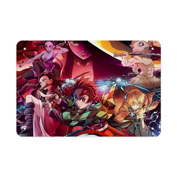 Demon Slayer-theme Metal Sign，Personalized Metal Sign Wall Decor for ...