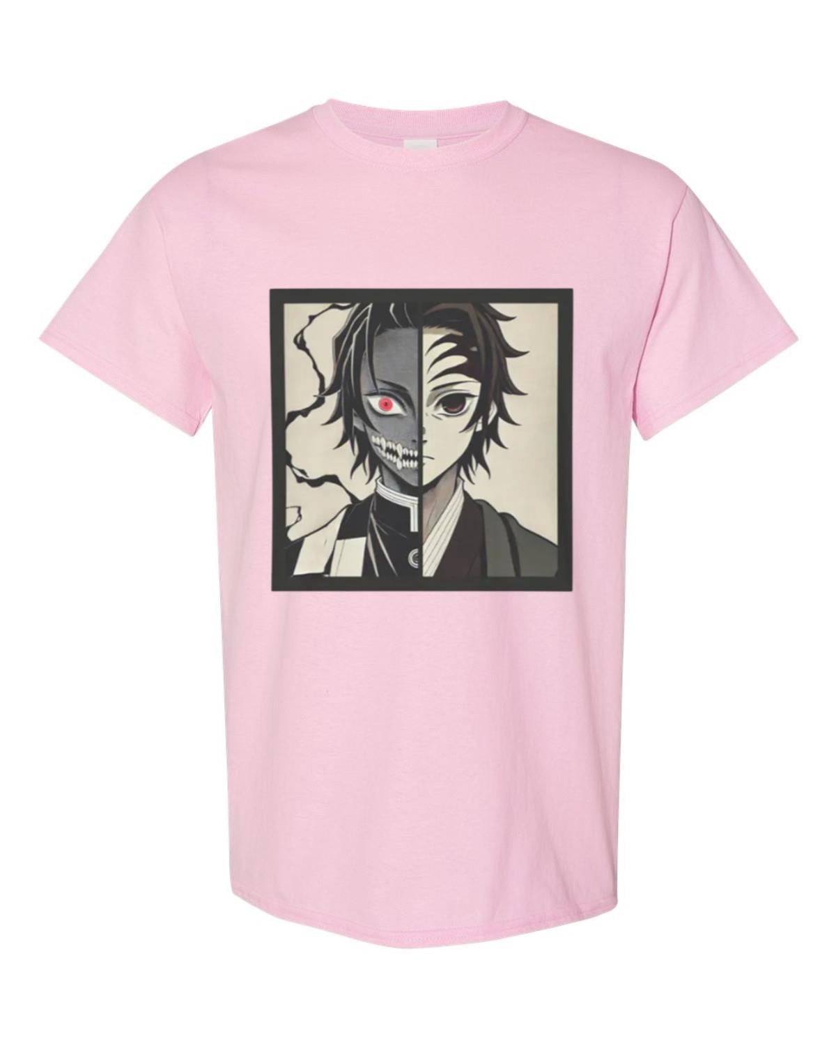 Demon Split Face Tee with Intense Anime Dual Character T-Shirt, for men ...
