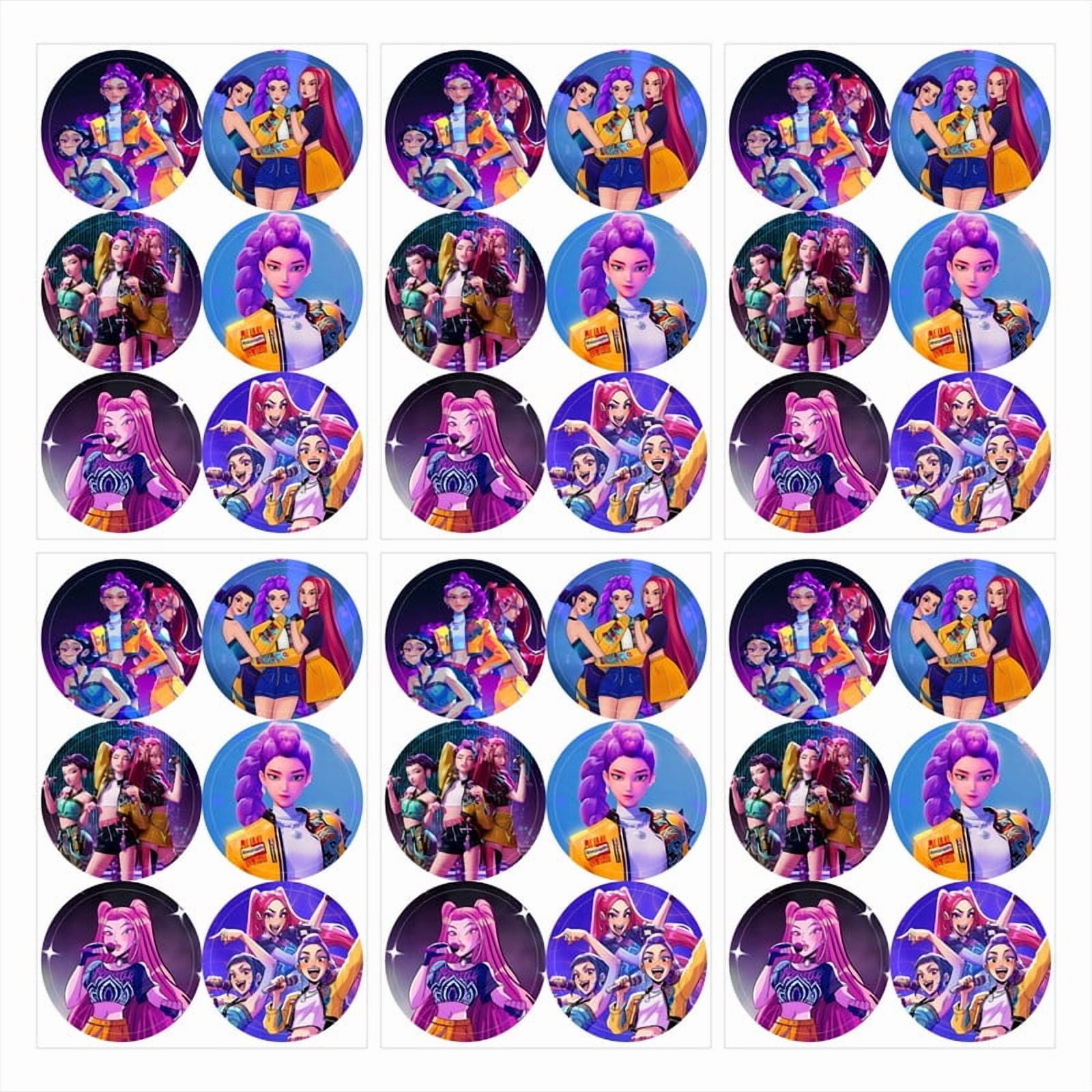 Demon Stickers Stars Hunters Party Favors Labels Birthday Thank You ...