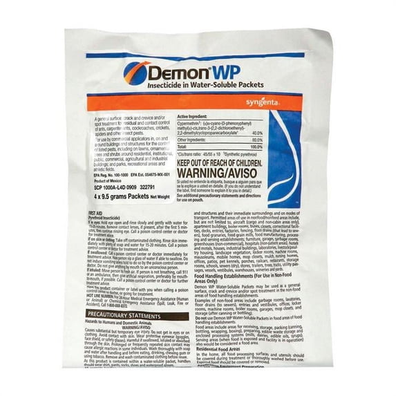 Syngenta Demon WP Insecticide, Roach Killer Powder for Spiders and ...