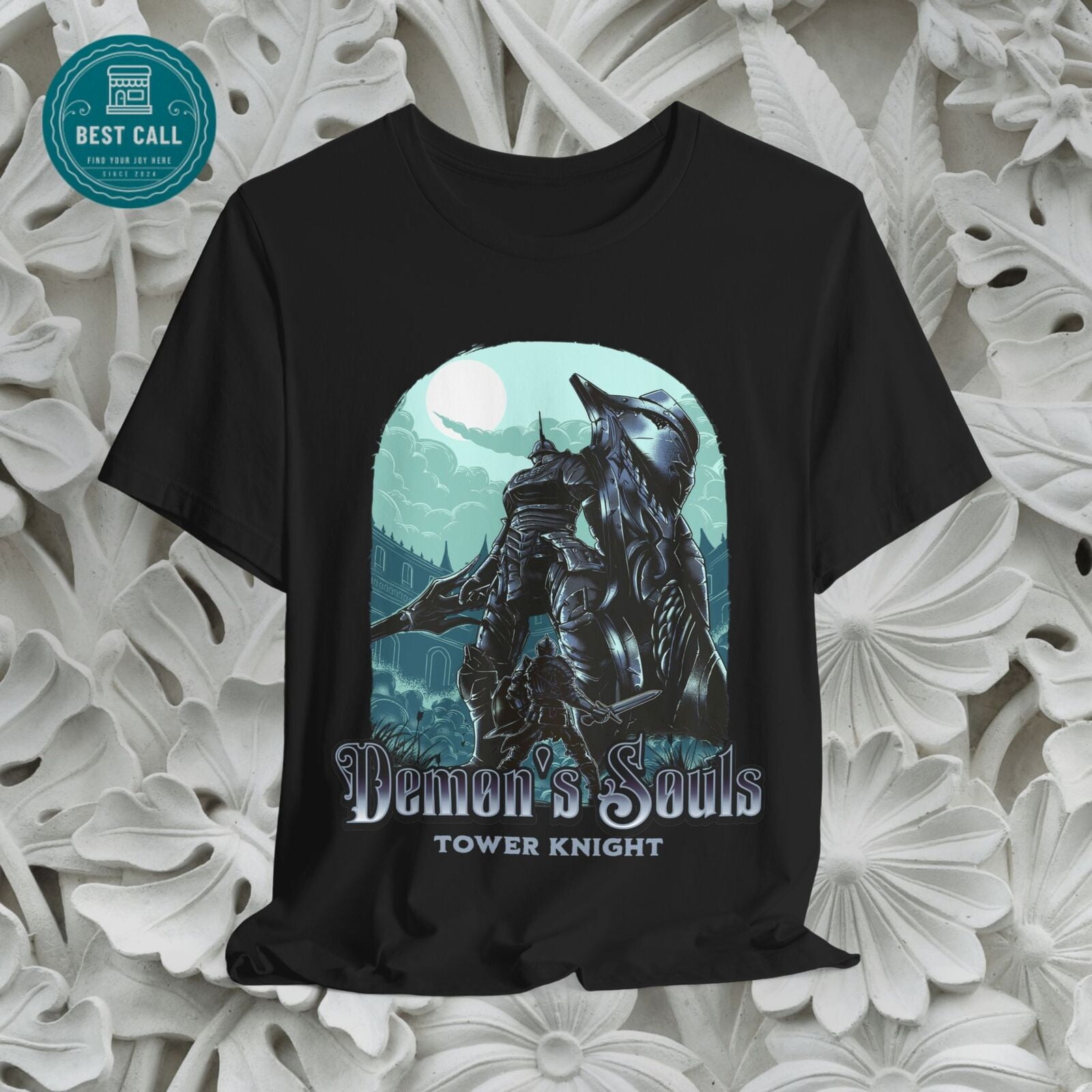 Demon's Souls T-shirt, Bloodborne, Dark Souls, Tower Knight, Souls,From ...