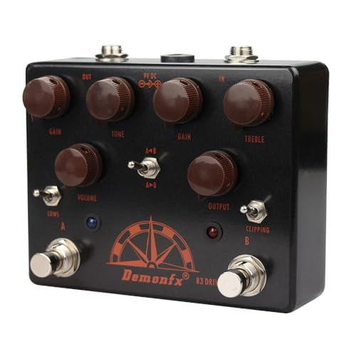 DemonFx 83 Drive Overdrive Electric Guitar Clone Pedal - Walmart.com