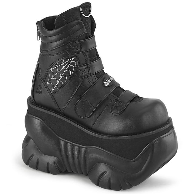 Demonia BOXER-70 Men's 4" Platform Ankle Boots with Straps ...