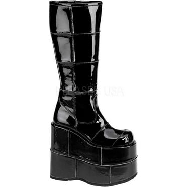 Men's Demonia Stack 301G Platform Knee High Boot - Walmart.com