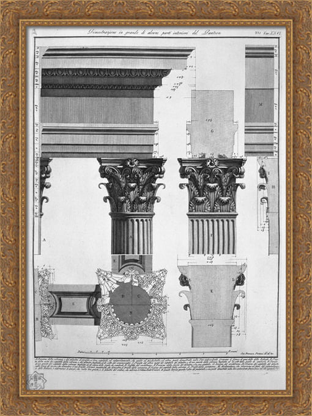 Demonstration in large parts of the interior of the Pantheon 28x38 ...