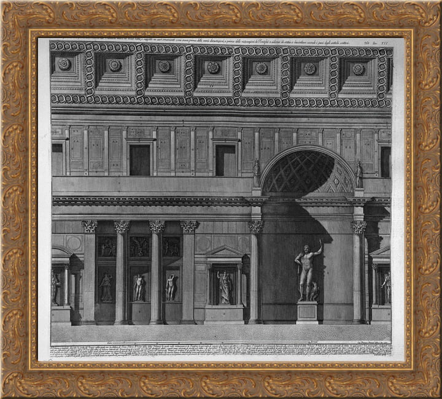 Demonstration of a part of the interior of the Pantheon put in a ...