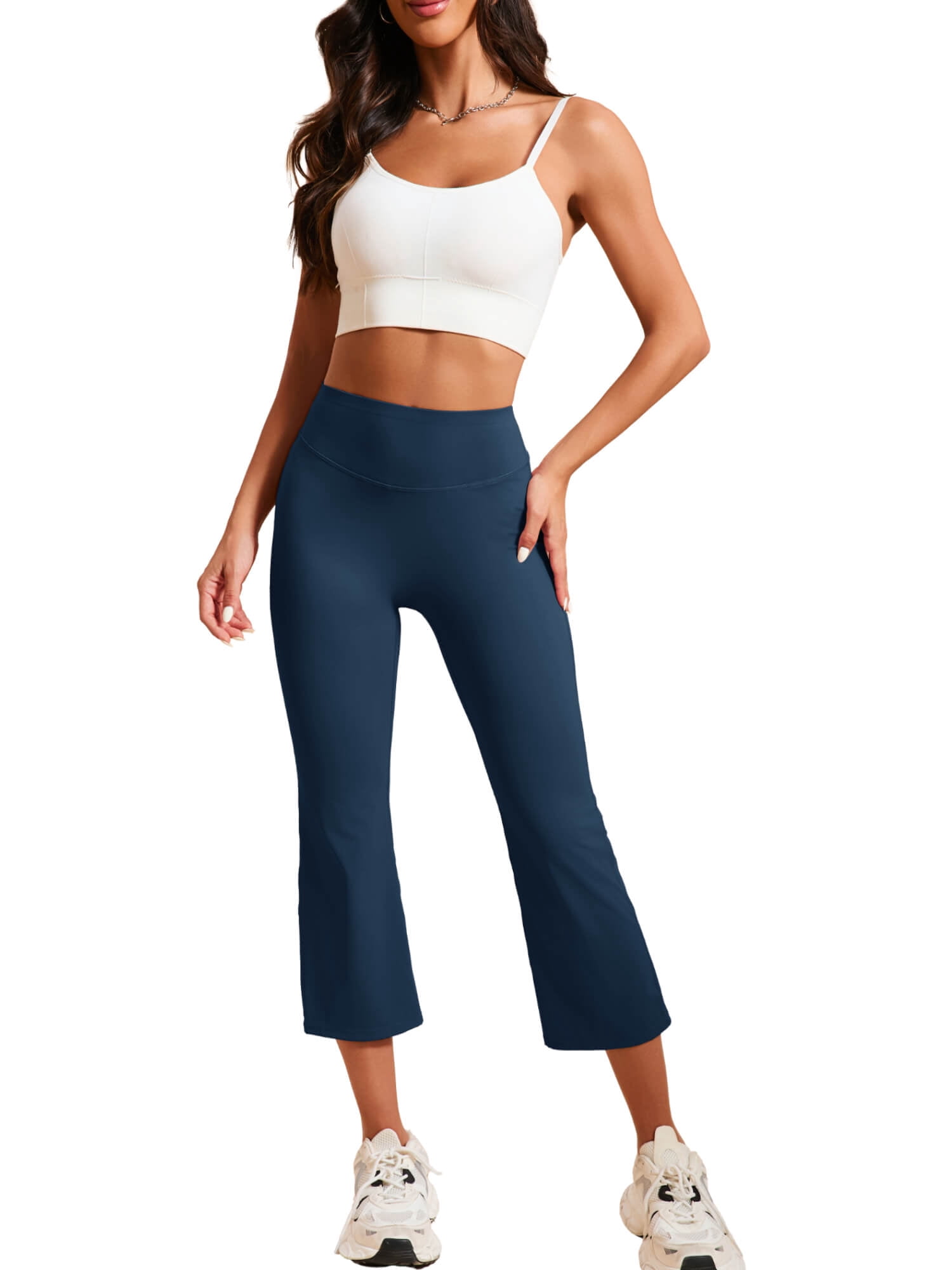 Demotime Women's Yoga Pants High Waist Workout Leggings Tummy Control 4 ...