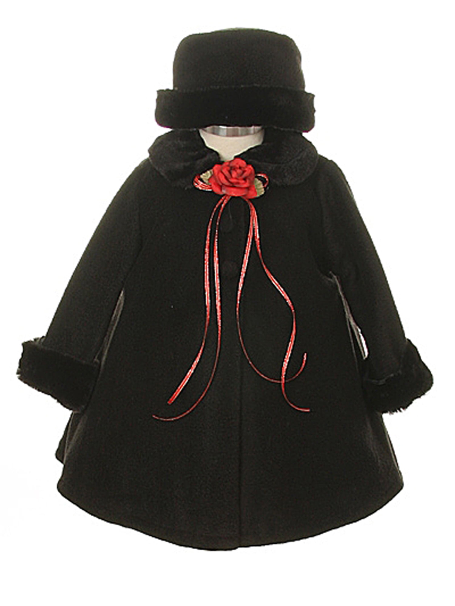 Dempsey Marie Cozy Fleece Long Sleeve Cape Jacket Coat - Walmart.com