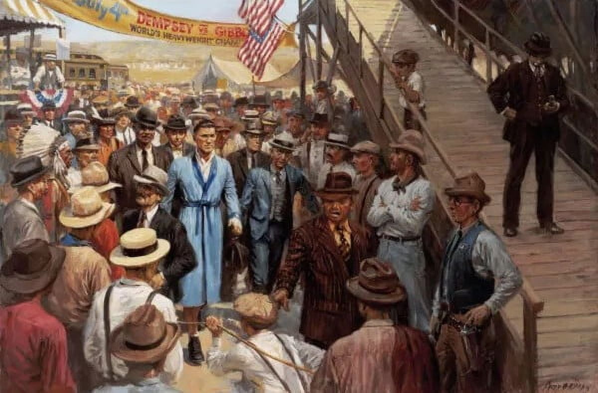 Dempsey vs Gibbons by Andy Thomas - Paper Open Edition 13x19 - Classic ...