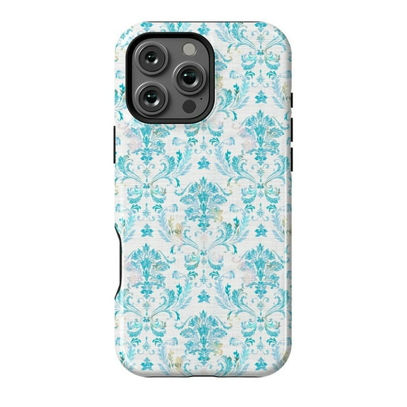 Demure Damask Vintage Pattern Artwork iPhone Case 17 16 15 14 13 12 11 ...