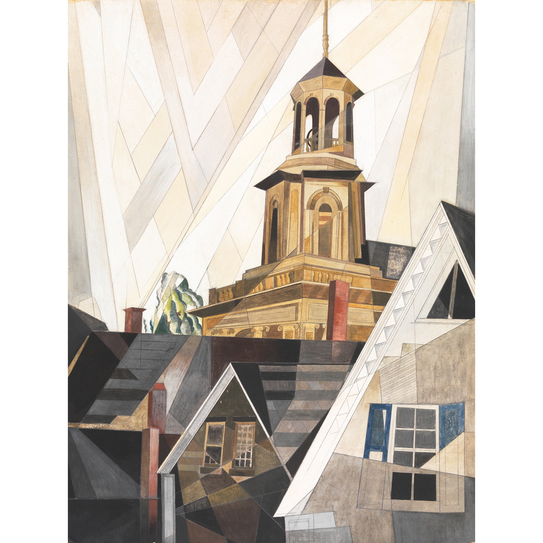 Demuth After Sir Christopher Wren Steeple Modern Painting Extra Large ...