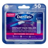 DenTek Adult Instant Pain Relief Kit with 50 Applicators and Mint ...