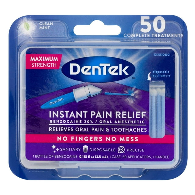 DenTek Maximum Strength Oral Pain Reliever for Toothache and Sore Gums ...
