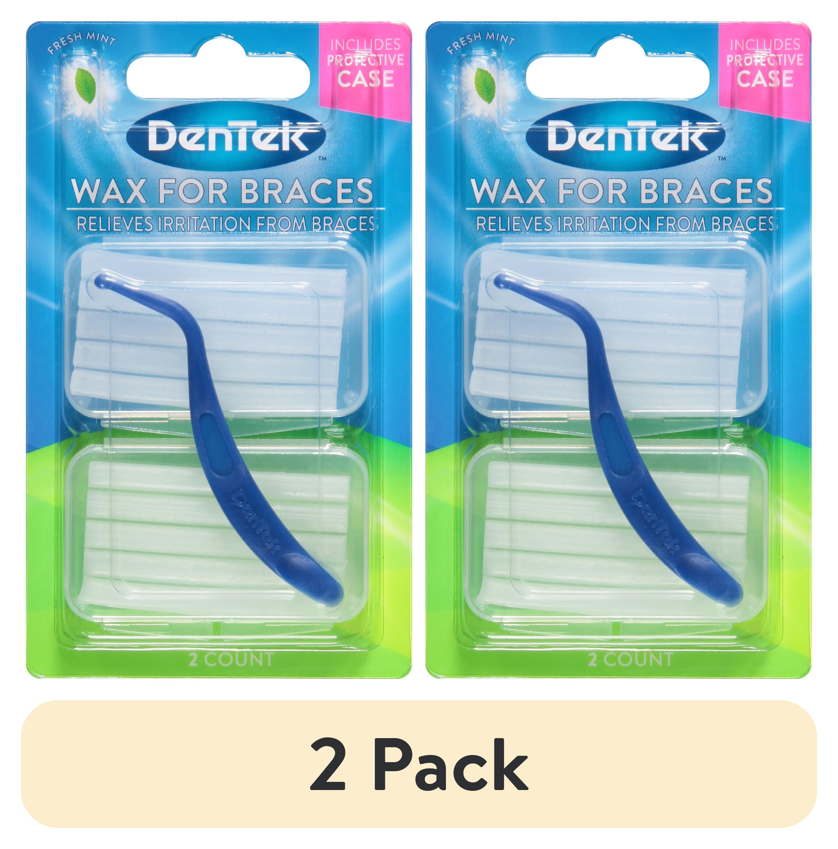 (2 pack) DenTek Clear Wax for Braces, Relief for Braces Irritation ...