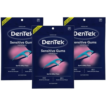 Dentek Triple Clean Advanced Clean Floss Picks, No Break & No Shred Floss, 150 Count (Pack of 2 ...