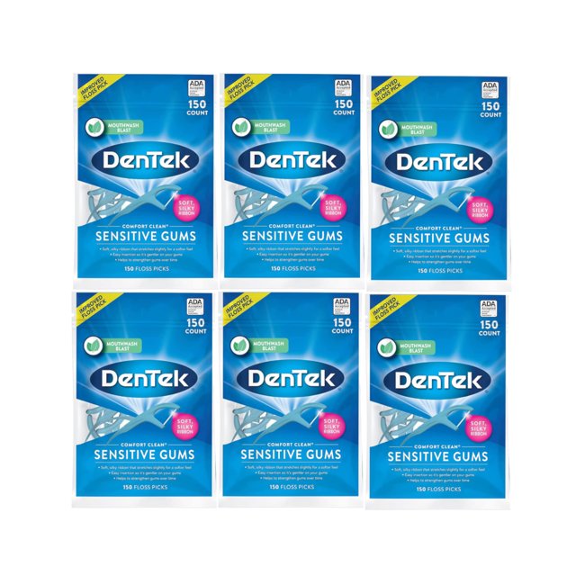 DenTek Advanced Tooth Teeth Flossing Comfort Clean Sensitive Gums Picks ...
