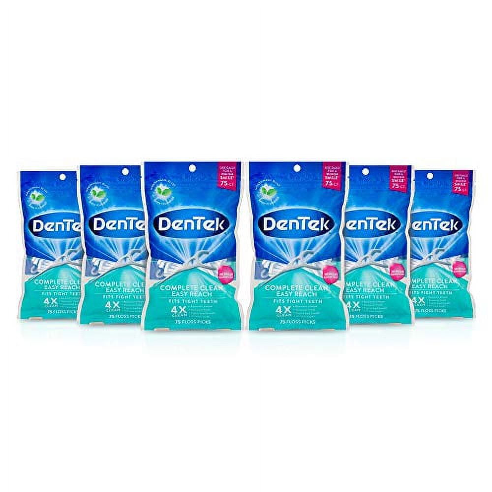 DenTek Complete Clean Easy Reach Floss Picks | Advanced Fluoride ...