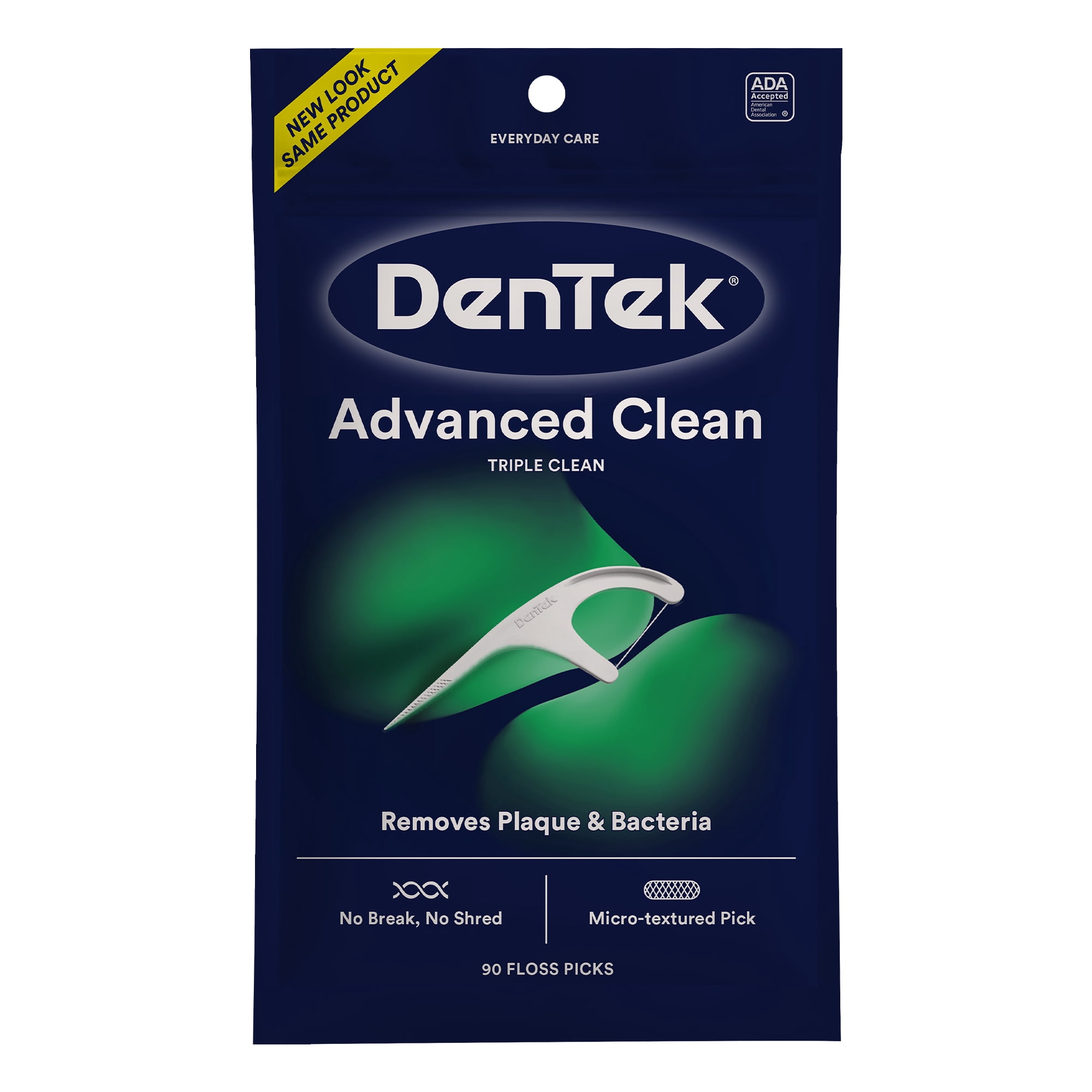DenTek Flossers, Advanced Clean Dental Floss Picks, No Break & No Shred ...