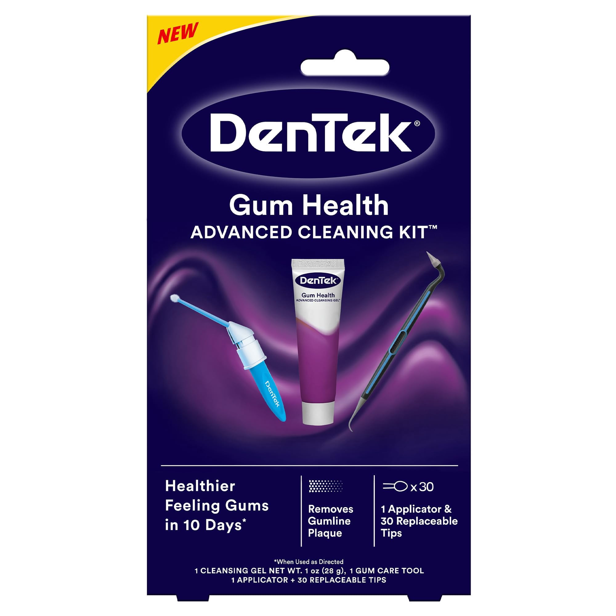 DenTek Gum Health Advanced DHF10 Cleaning Kit, Oral Care Hygiene Kit ...