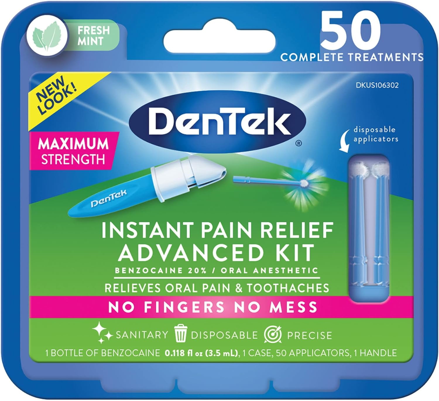 DenTek Toothache, Gum, Teeth Sore Reliever | Instant Oral Pain Relief ...