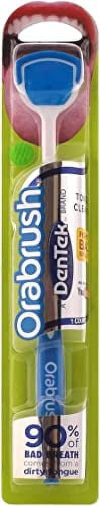 DenTek Orabrush Tongue Cleaner and Tongue Scraper 1 Count (Pack of 2 ...