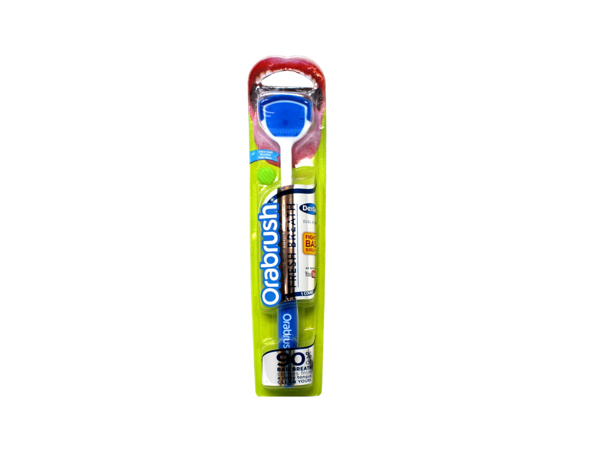 DenTek Orabrush Tongue Cleaner and Tongue Scraper - Walmart.com