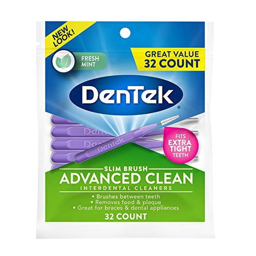DenTek Slim Brush Advanced Clean Interdental Cleaners, Extra Tight, 32 ...