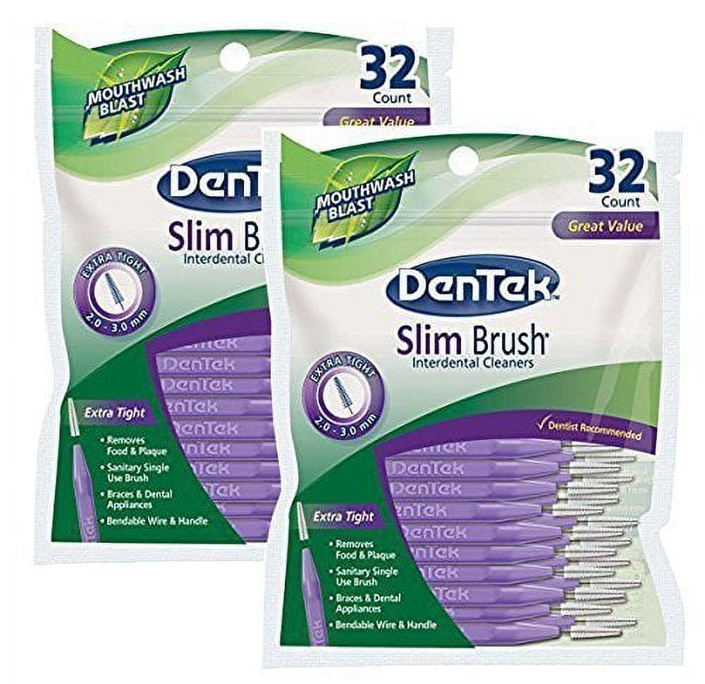 DenTek - Slim Brush Interdental Cleaners - 32PK - Pack of 2 by DenTek ...