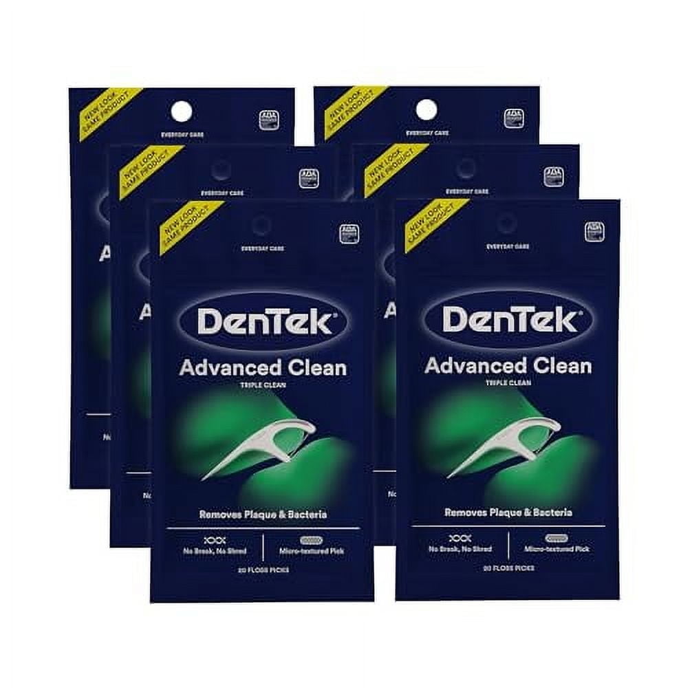DenTek Triple Clean Advanced Clean Floss Picks, No Break & No Shred ...