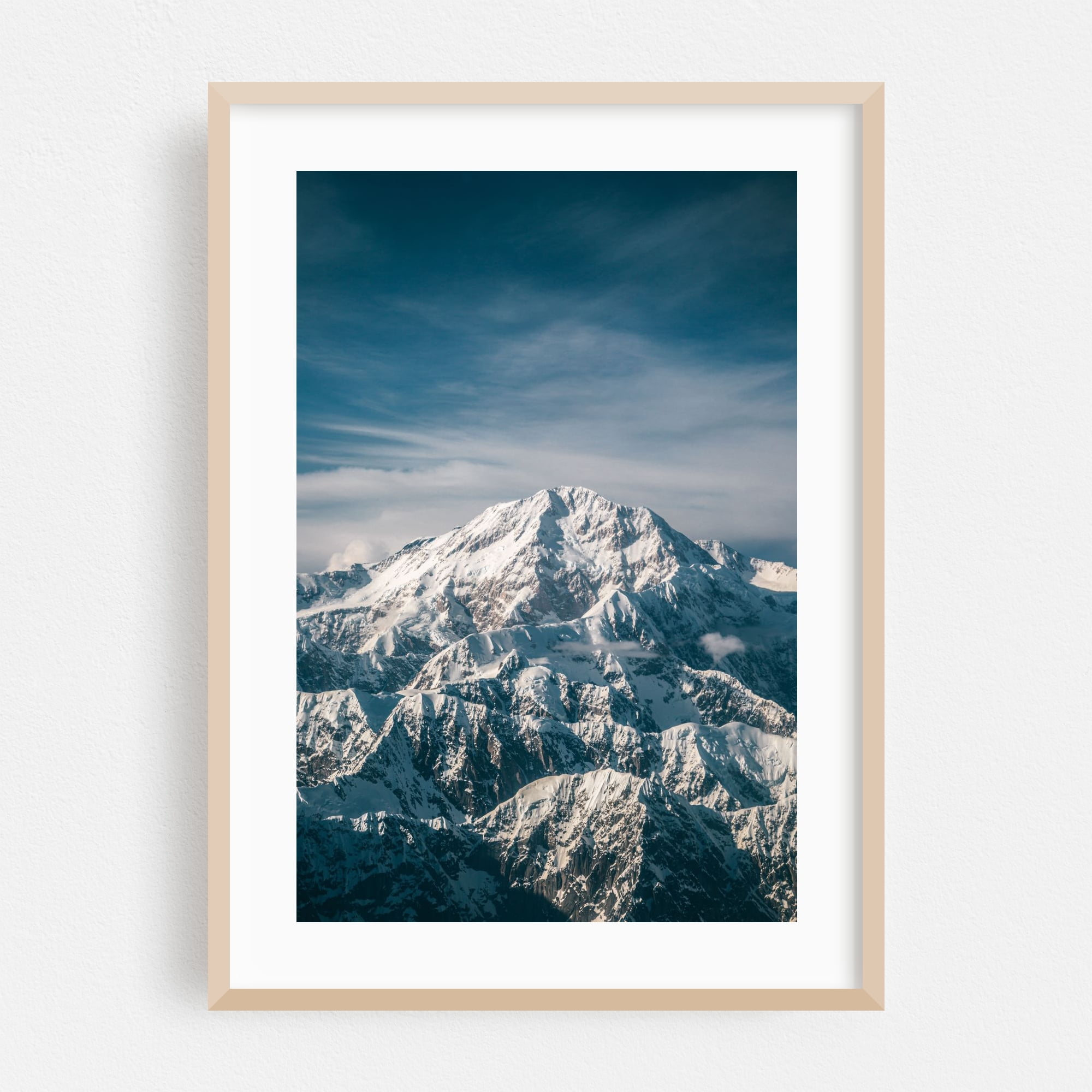 Denali - Alaska Photography Oak Framed Wall Art Print 16 x 24 inches ...