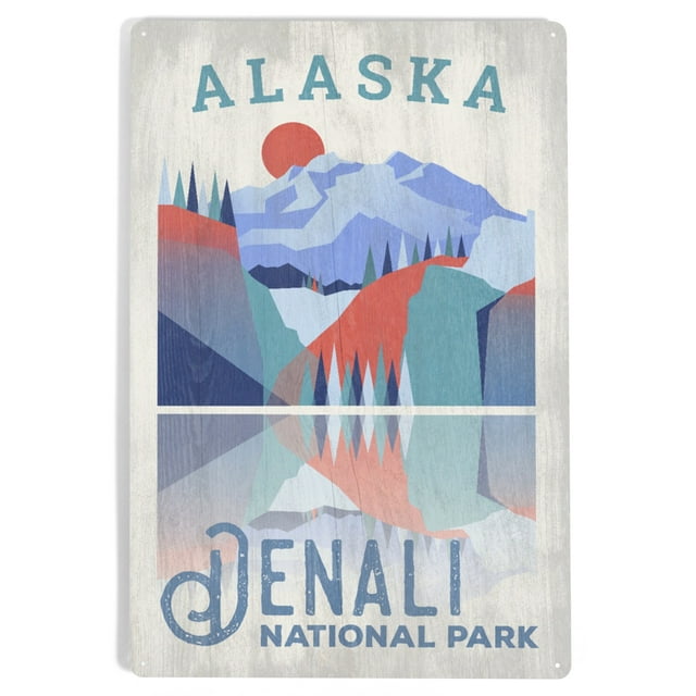 Denali National Park, Alaska (12x18 Aluminum Art, Indoor Outdoor Metal ...