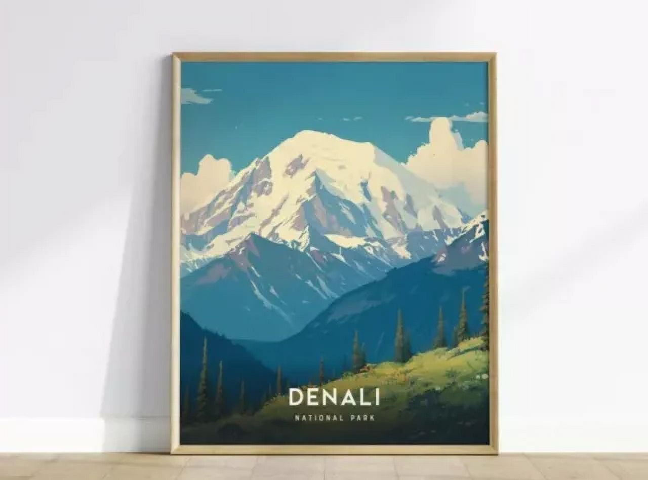 Denali National Park, Alaska Poster Majestic Arctic Landscape NO FRAMED ...