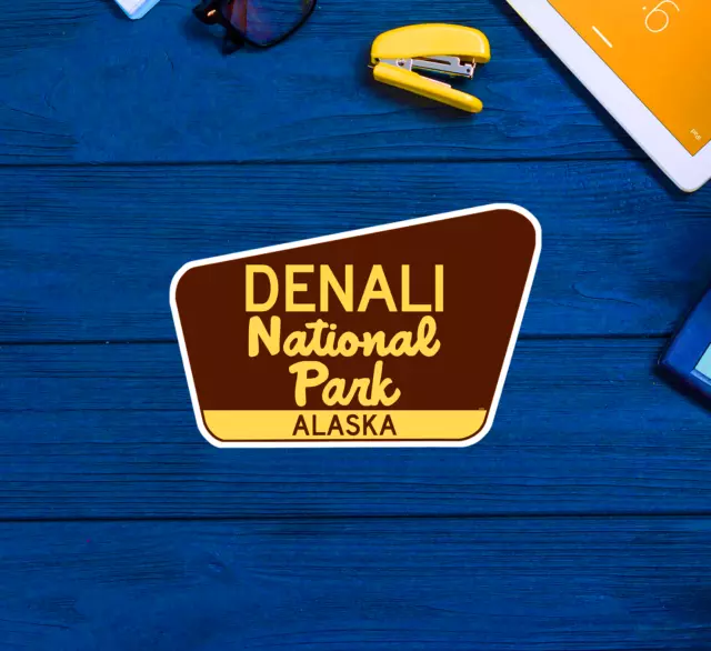 Denali National Park Alaska Travel Sticker Decal Sticker Phone Decal ...