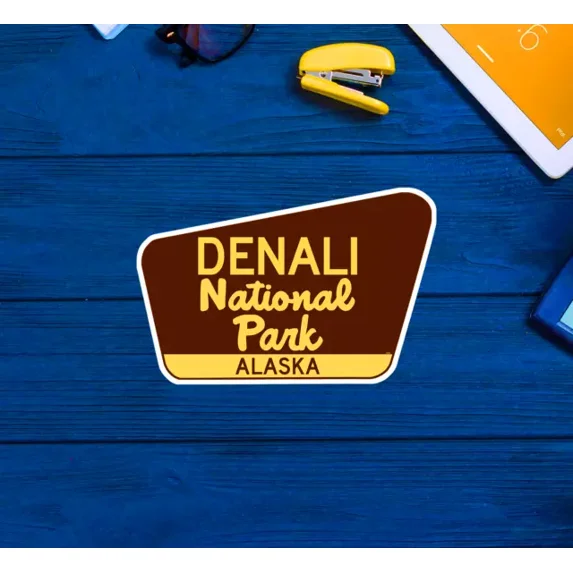 Denali National Park Alaska Travel Sticker Decal Sticker Phone Decal ...