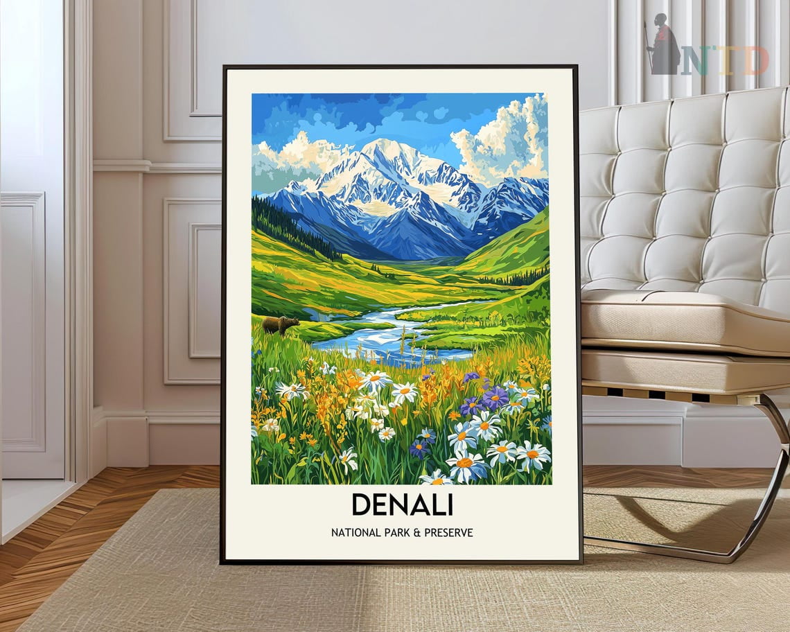 Denali National Park, Denali Print, Denali Art Print, Denalidenali ...