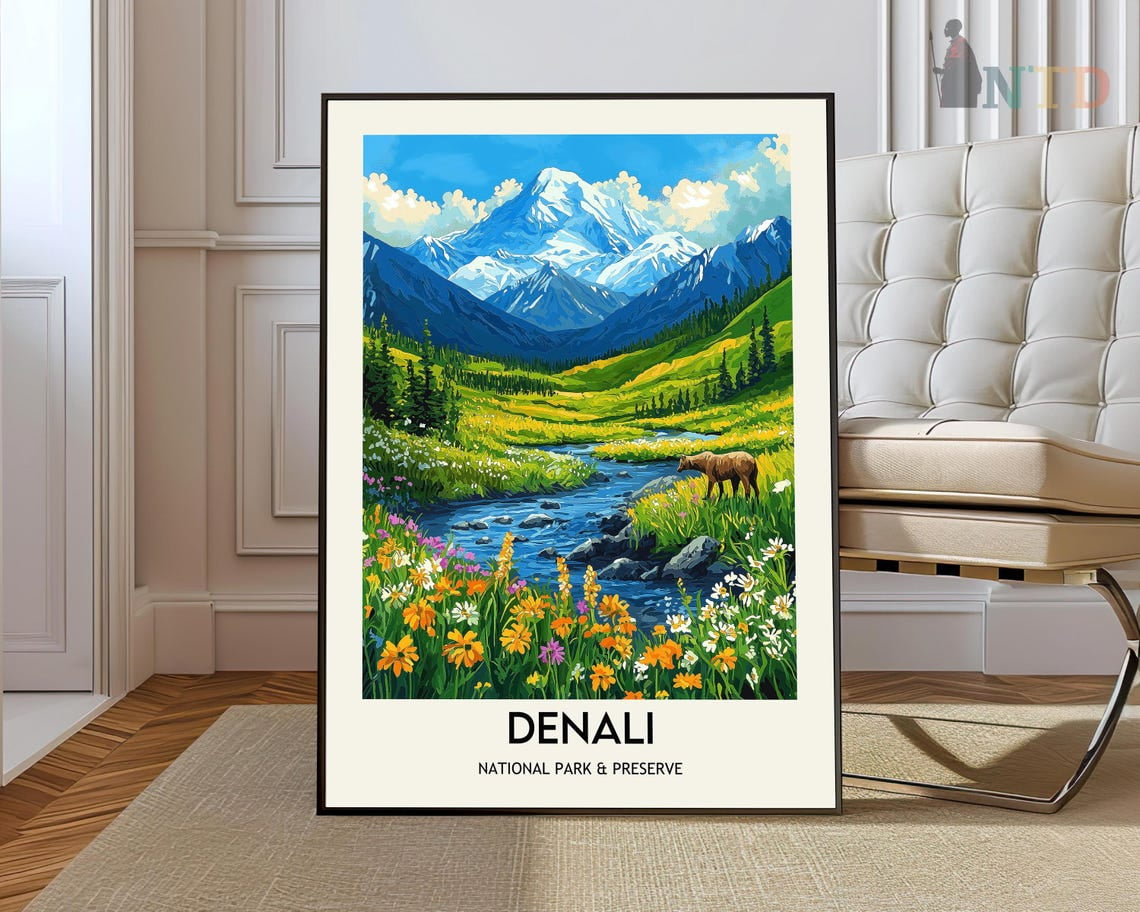 Denali National Park, Denali Print, Denali Art Print, Denalidenali ...