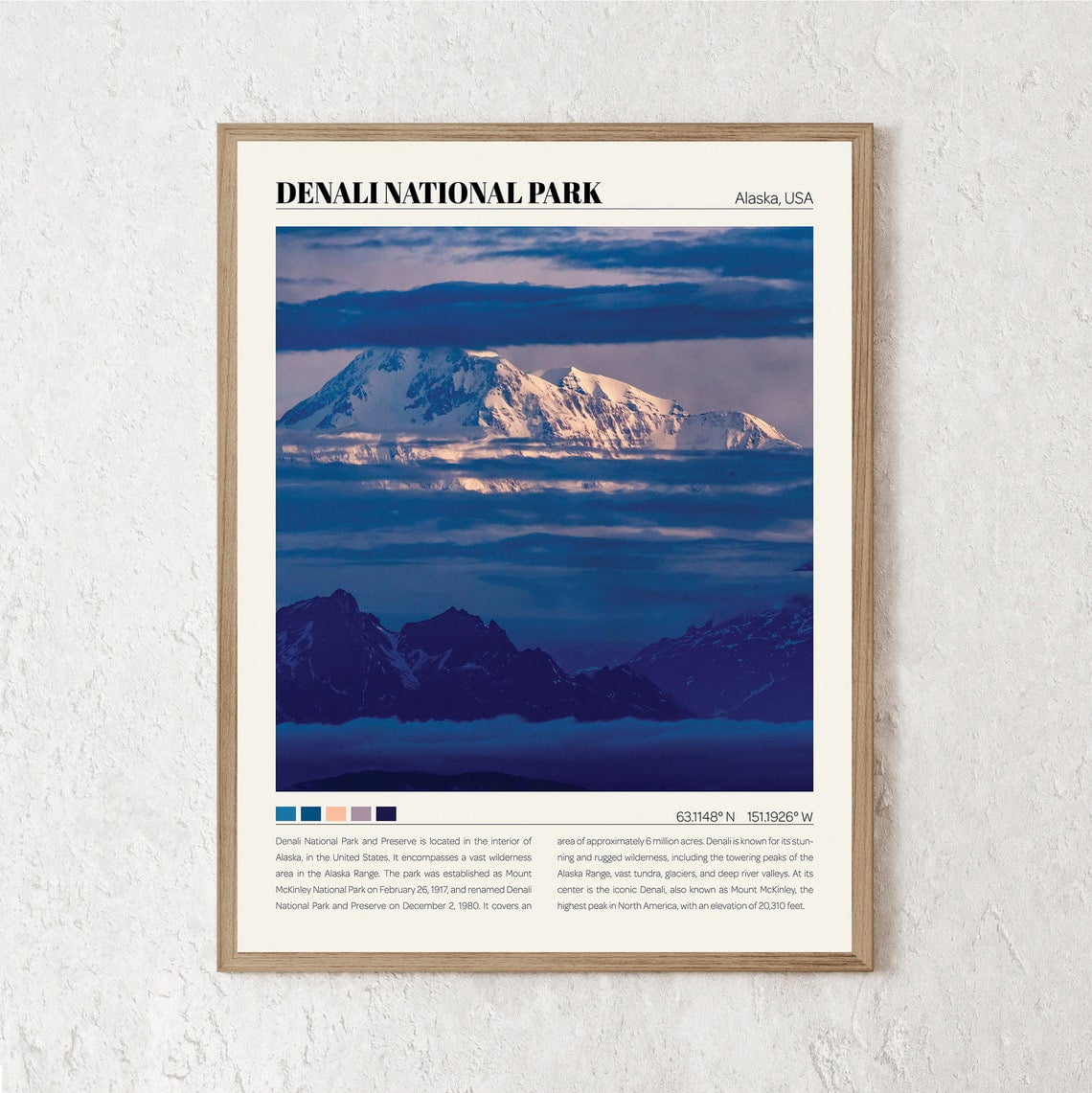 Denali National Park Print, Denali Wall Art, Denali National Park ...