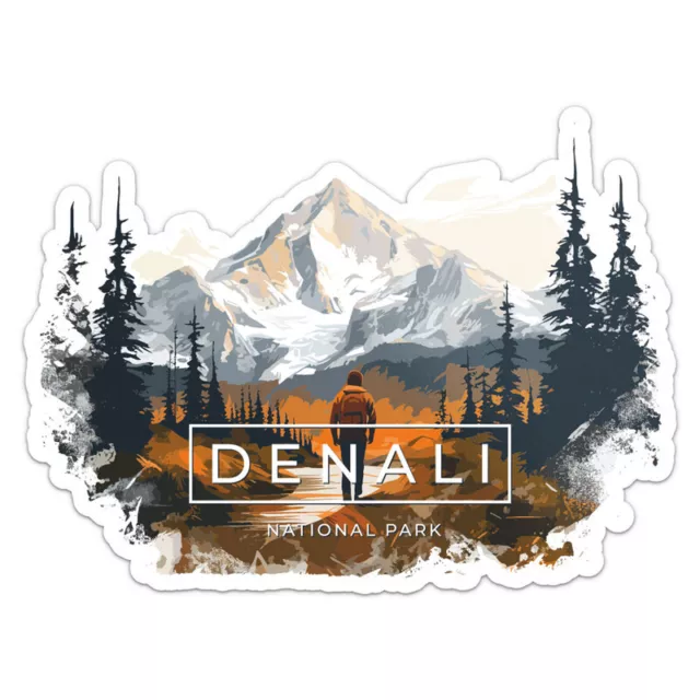 Denali National Park Sticker Phone Decal Water Bottle Stickers Car ...