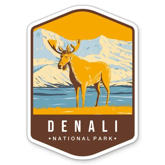 Denali National Park Sticker Phone Decal Water Bottle Stickers Car ...